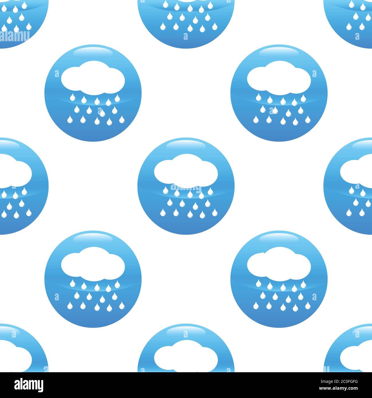 Cloud rain seamless pattern Cut Out Stock Images & Pictures - Alamy