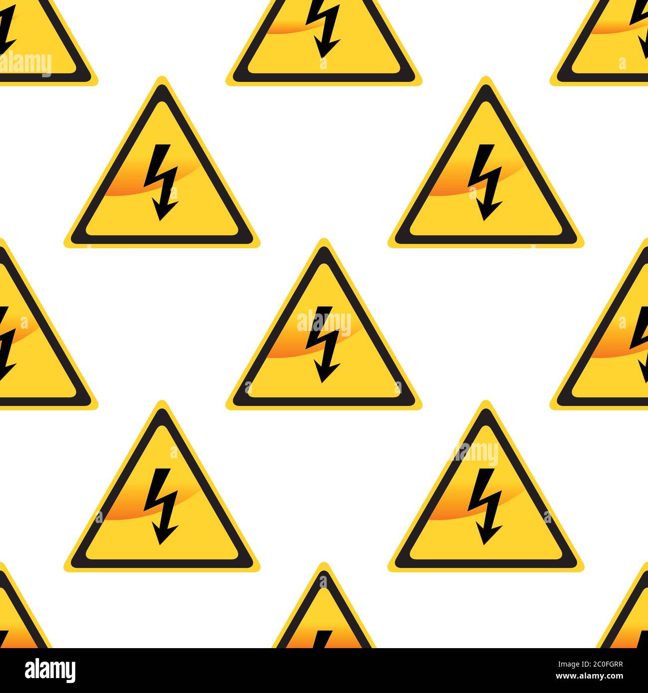 High Voltage sign pattern Stock Photo - Alamy