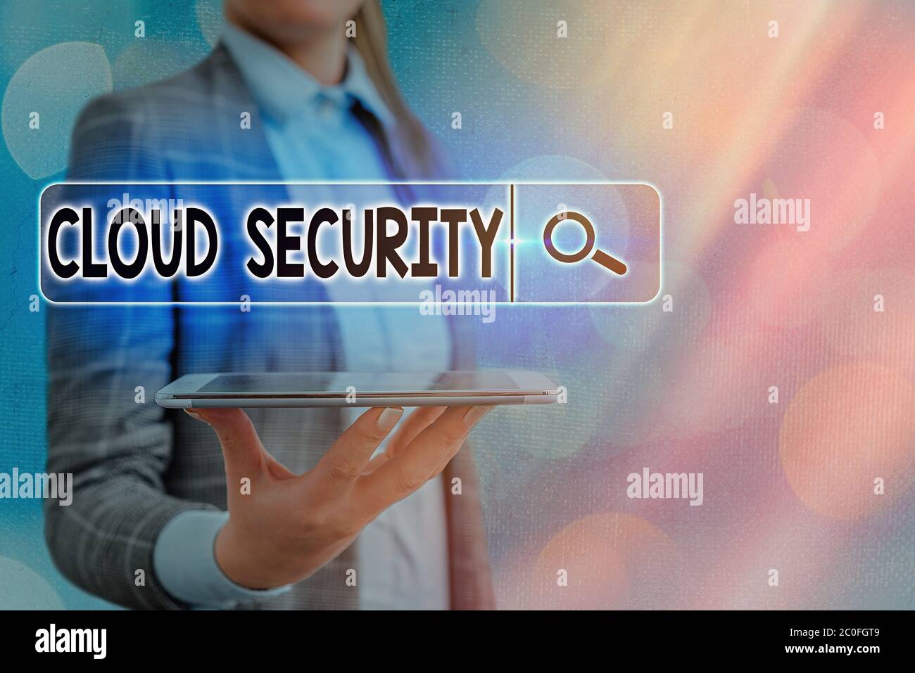 Text Sign Showing Cloud Security Business Photo Text Imposing A Secured System Of Existing Data