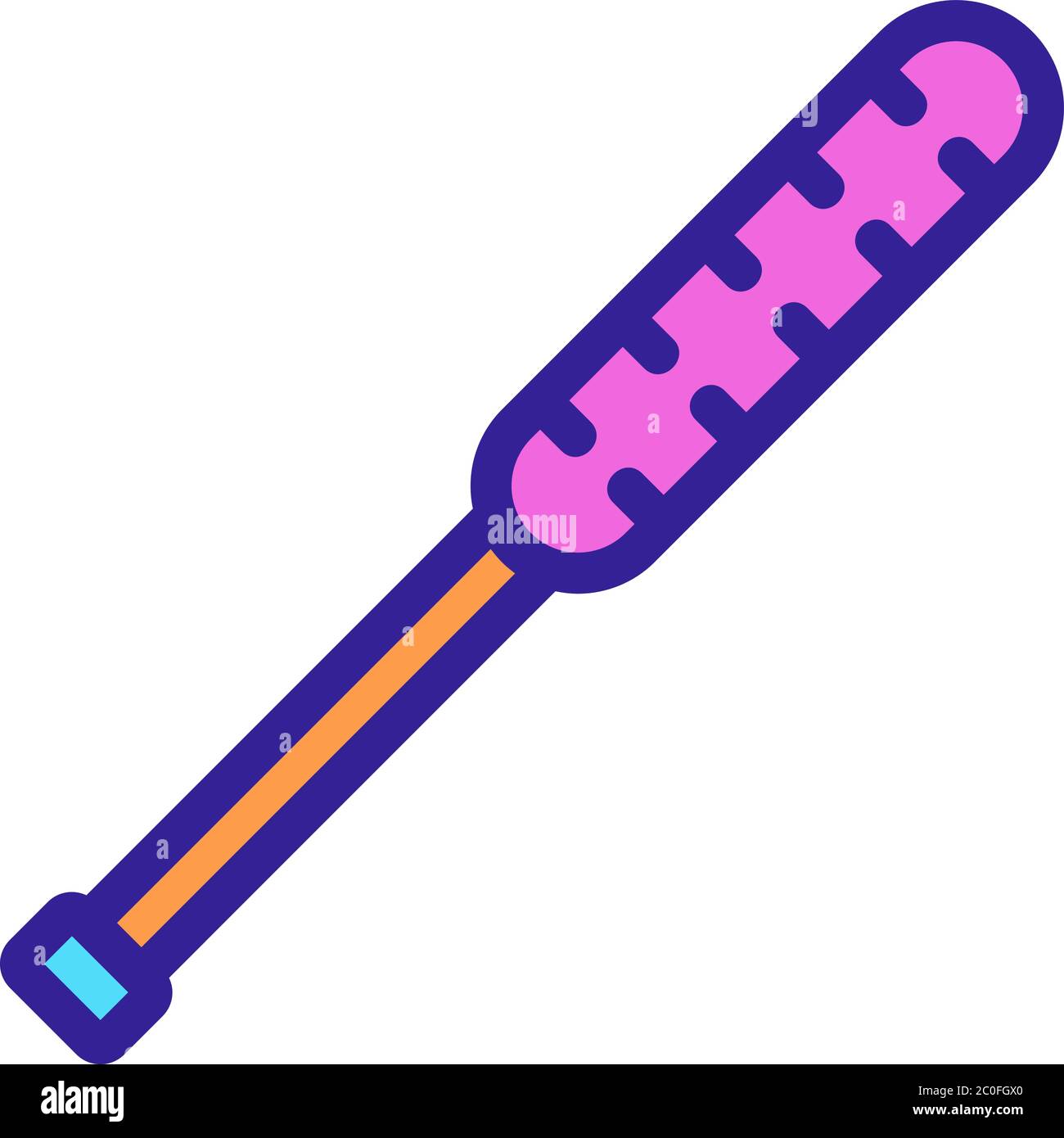 paintball stick bat icon vector outline illustration Stock Vector Image ...