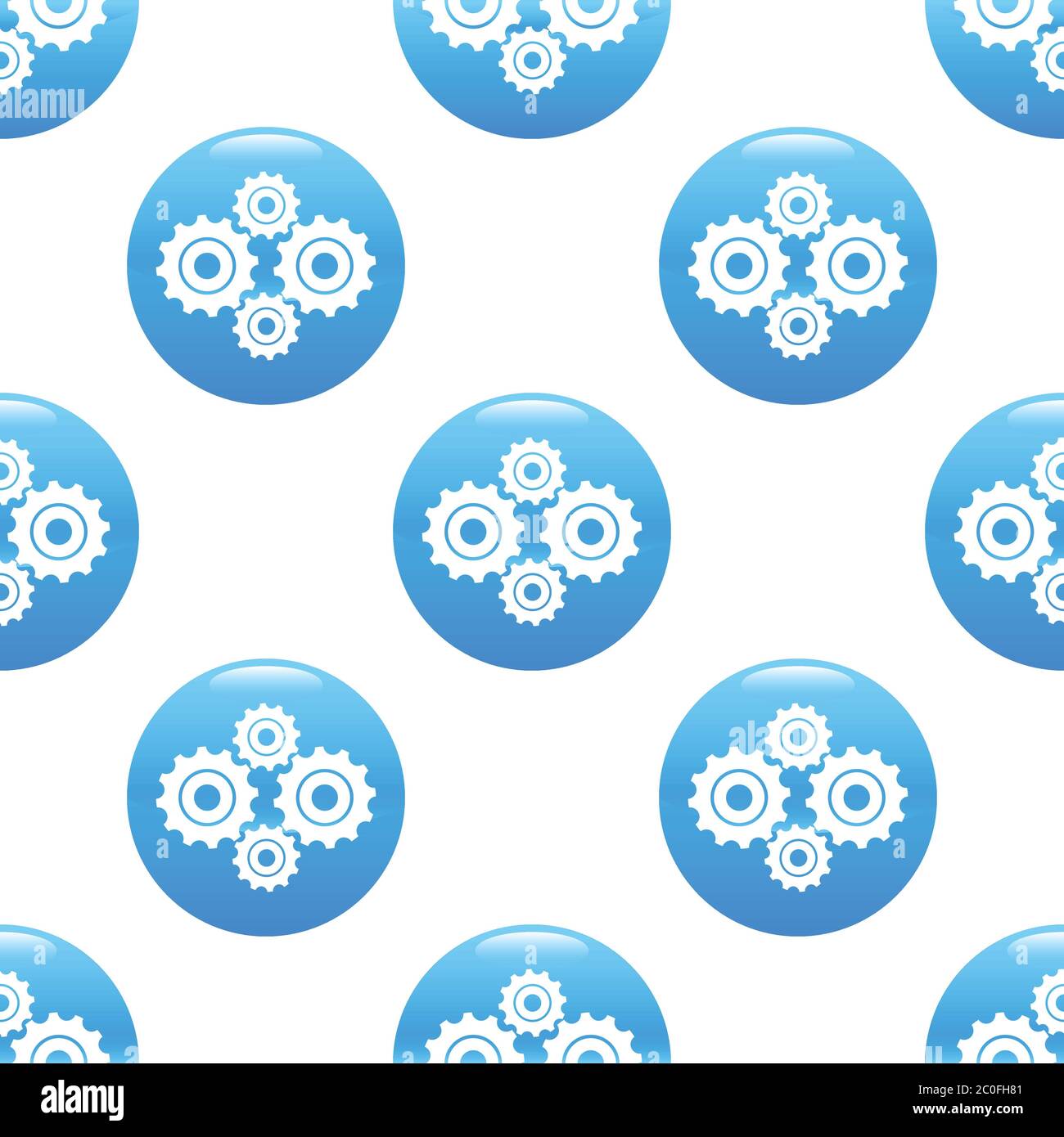 Gears sign pattern Stock Photo - Alamy