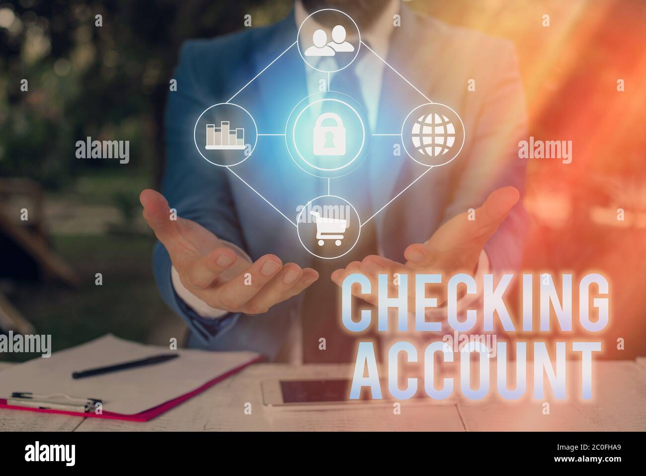 Conceptual hand writing showing Checking Account. Concept meaning ...