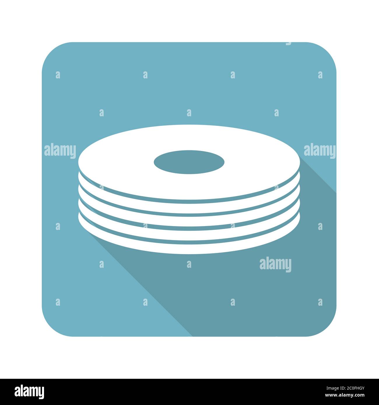 Disc pile icon Stock Photo - Alamy