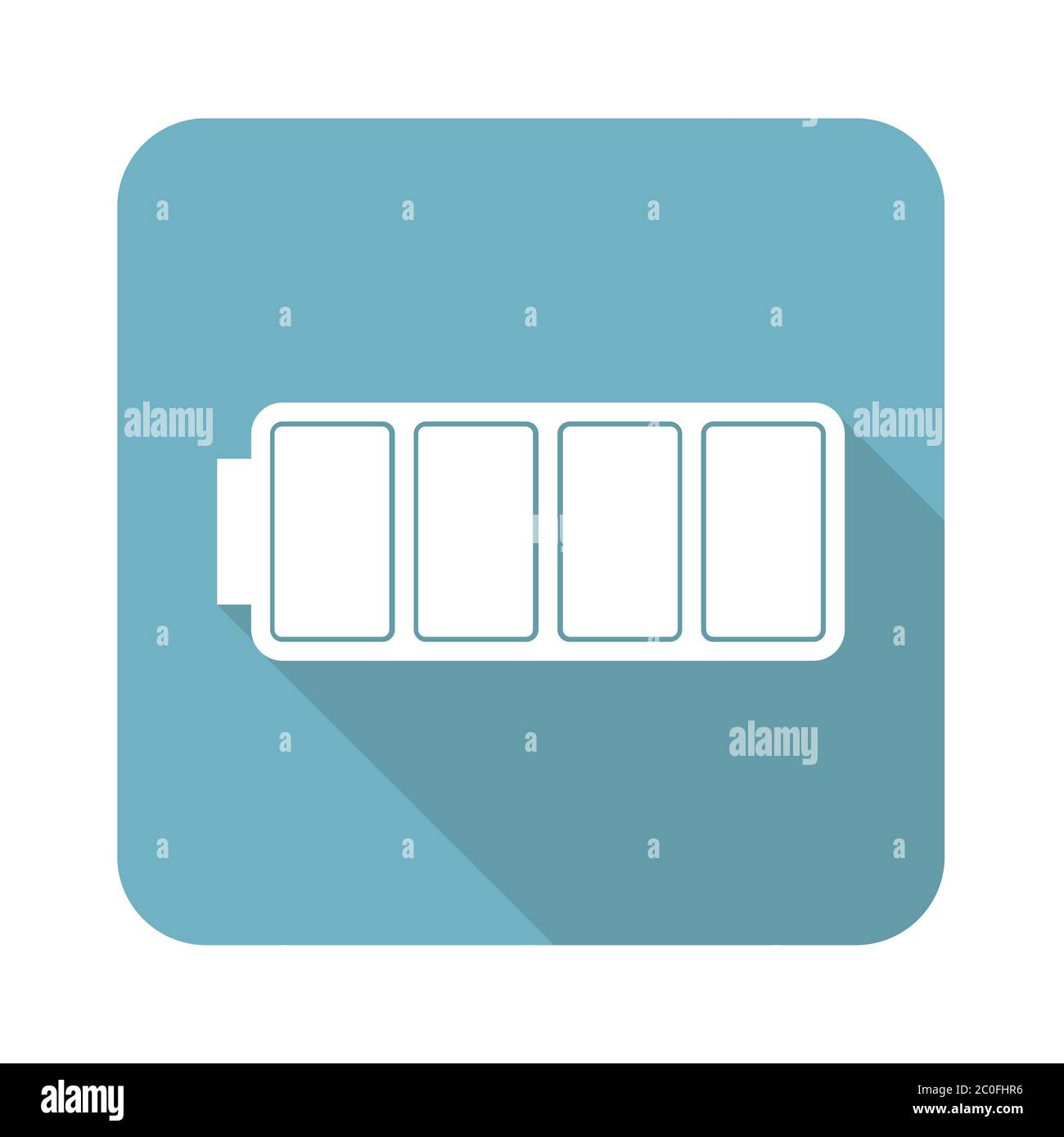 Full battery icon Stock Photo - Alamy