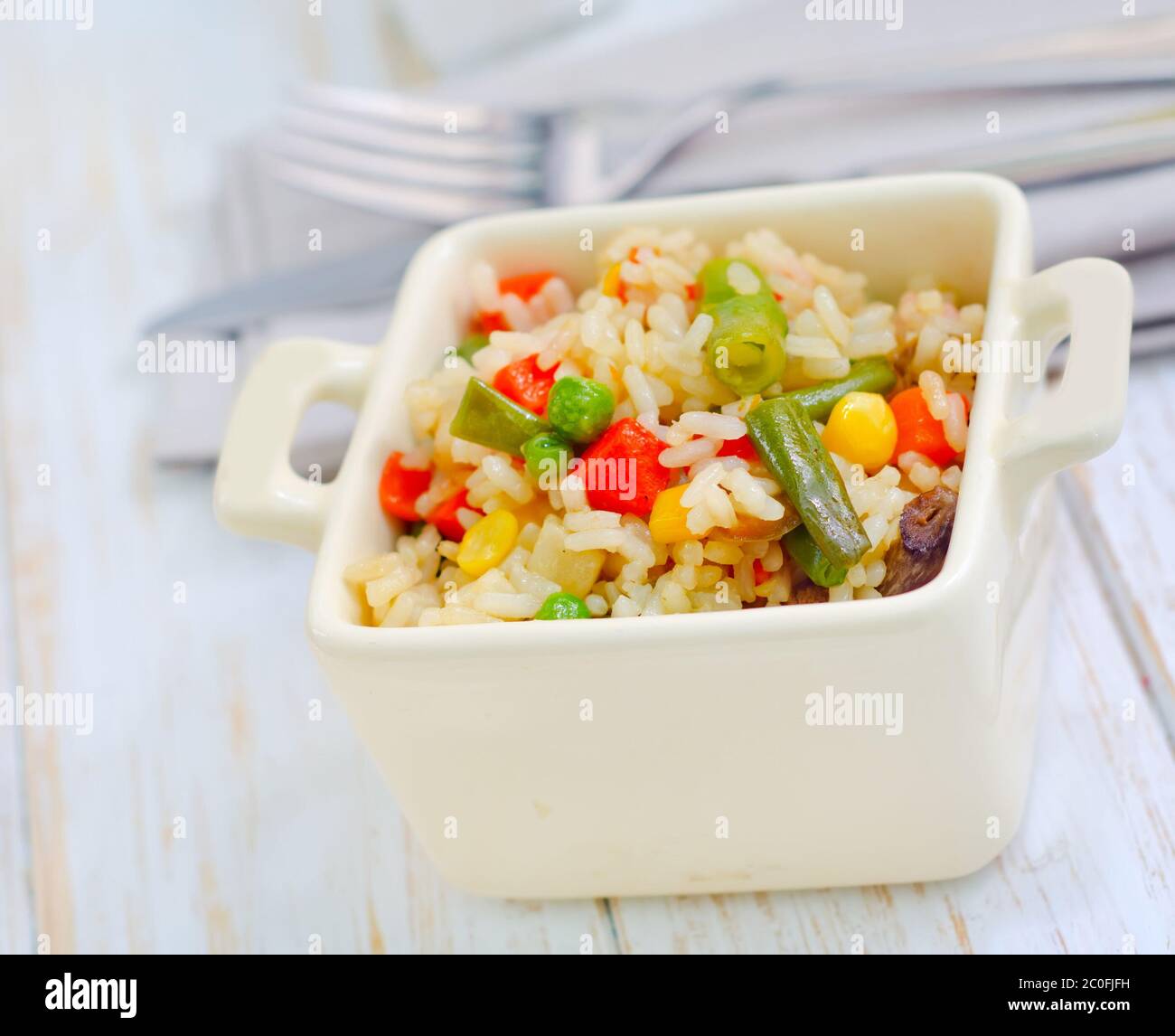 rice with vegetable Stock Photo - Alamy