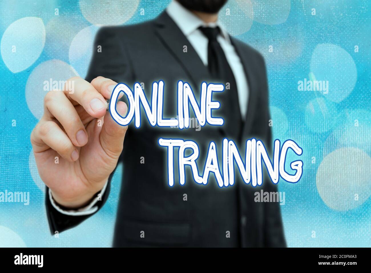 Word writing text Online Training. Business photo showcasing certain ...