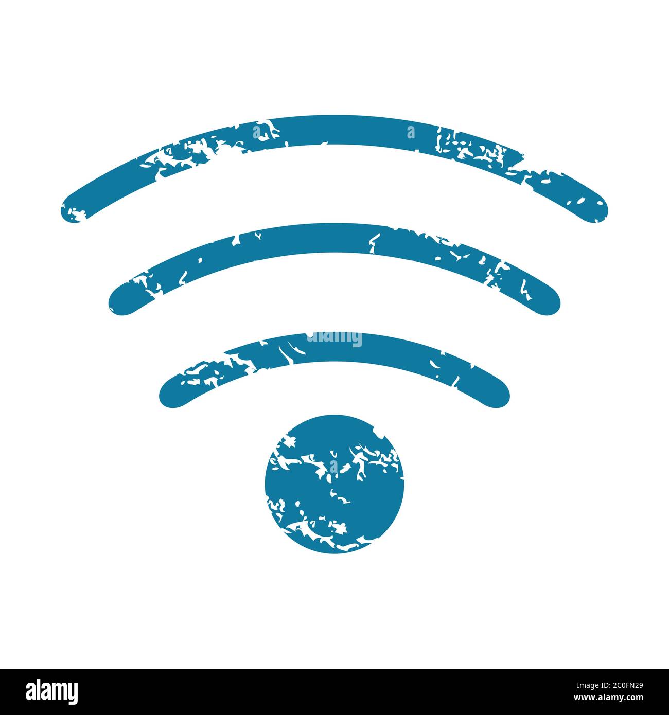 Wi-Fi grunge icon Stock Photo - Alamy