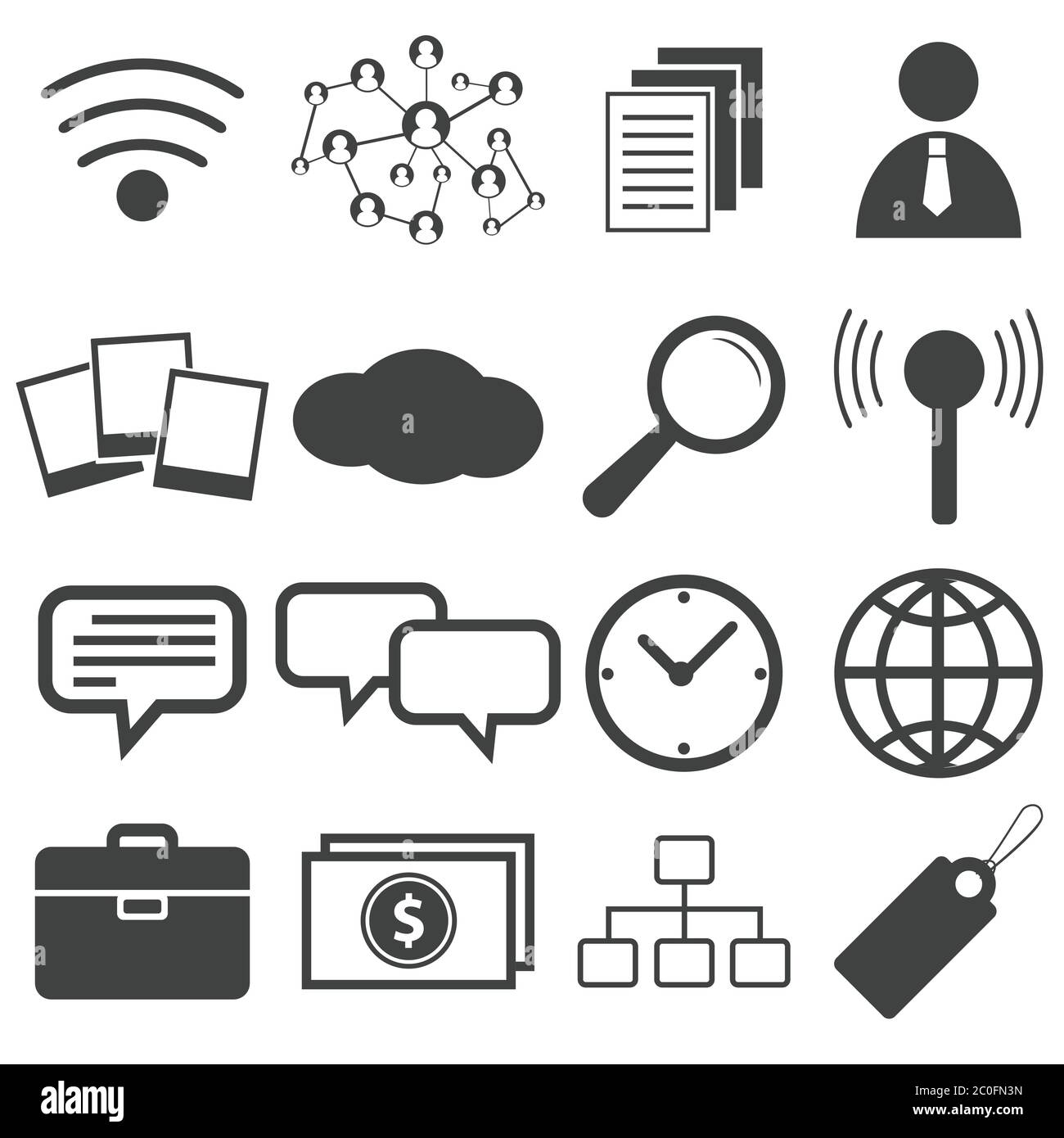 Simple black icon set 11 Stock Photo - Alamy