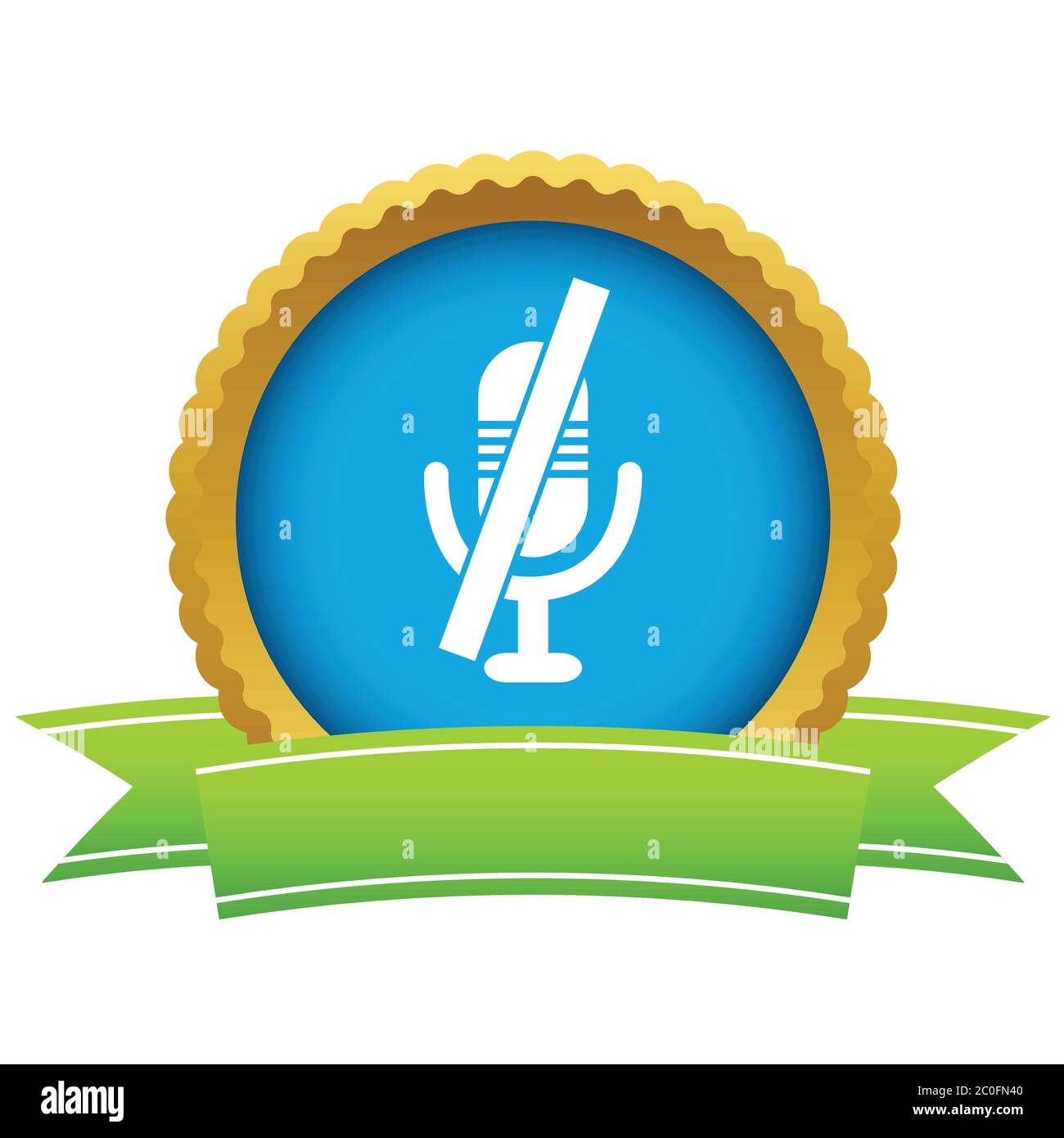 Microphone icon sign round symbol hi-res stock photography and images ...