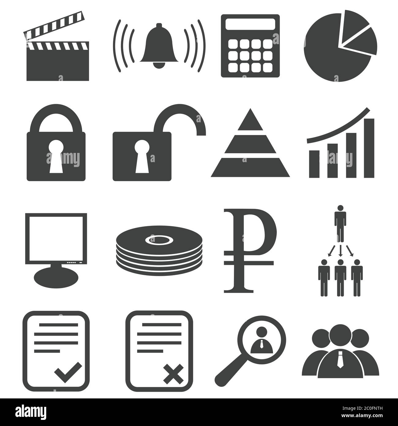 Simple black icon set 10 Stock Photo - Alamy