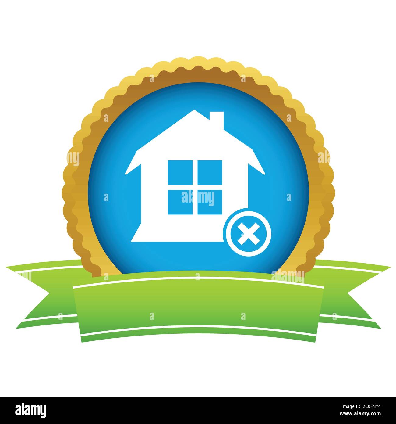House with cross icon Stock Photo - Alamy