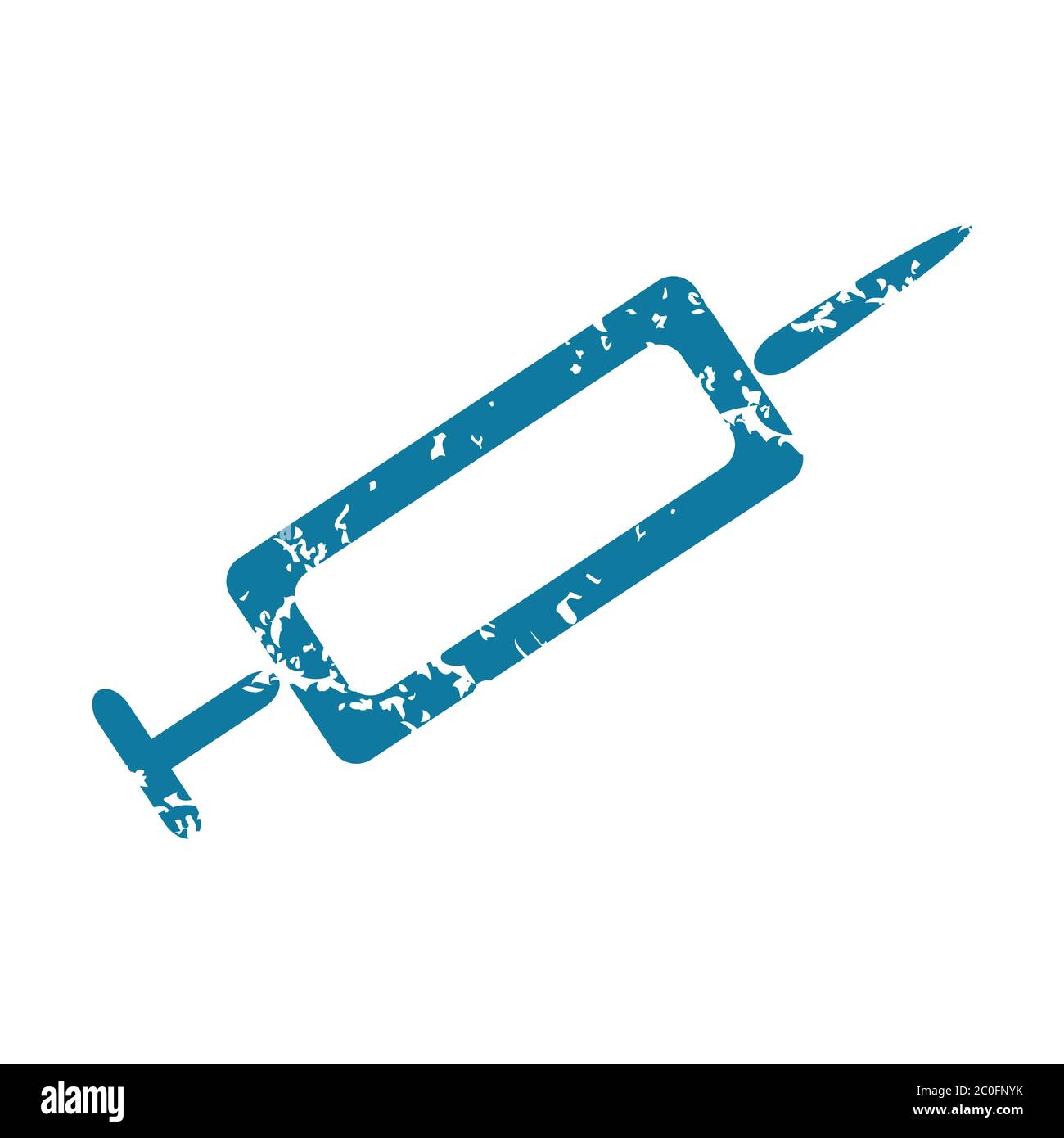 Simple white syringe icon hi-res stock photography and images - Alamy