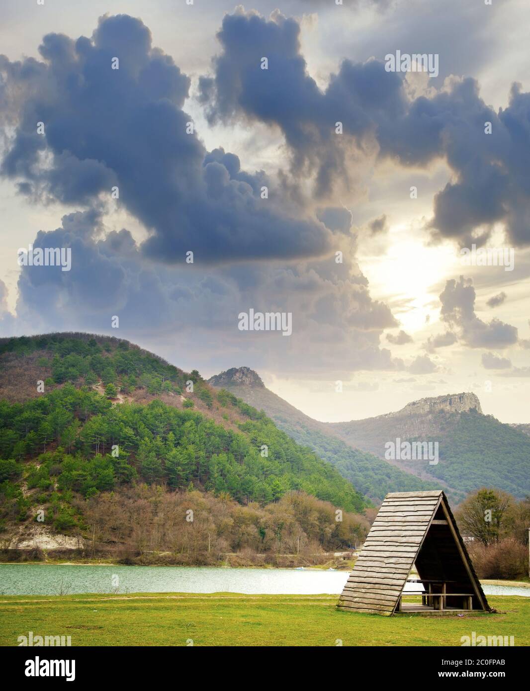 lake in Crimea Stock Photo - Alamy