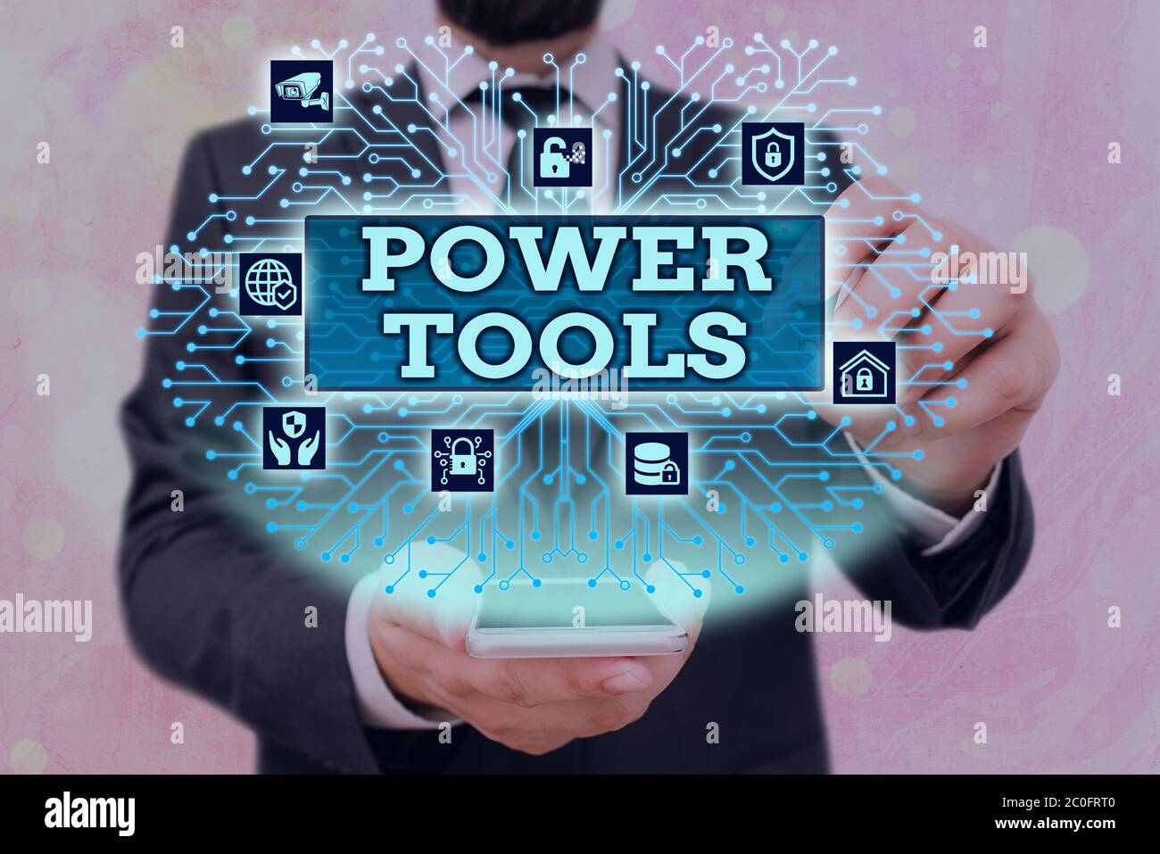 Handwriting text Power Tools. Conceptual photo tools powered by an ...