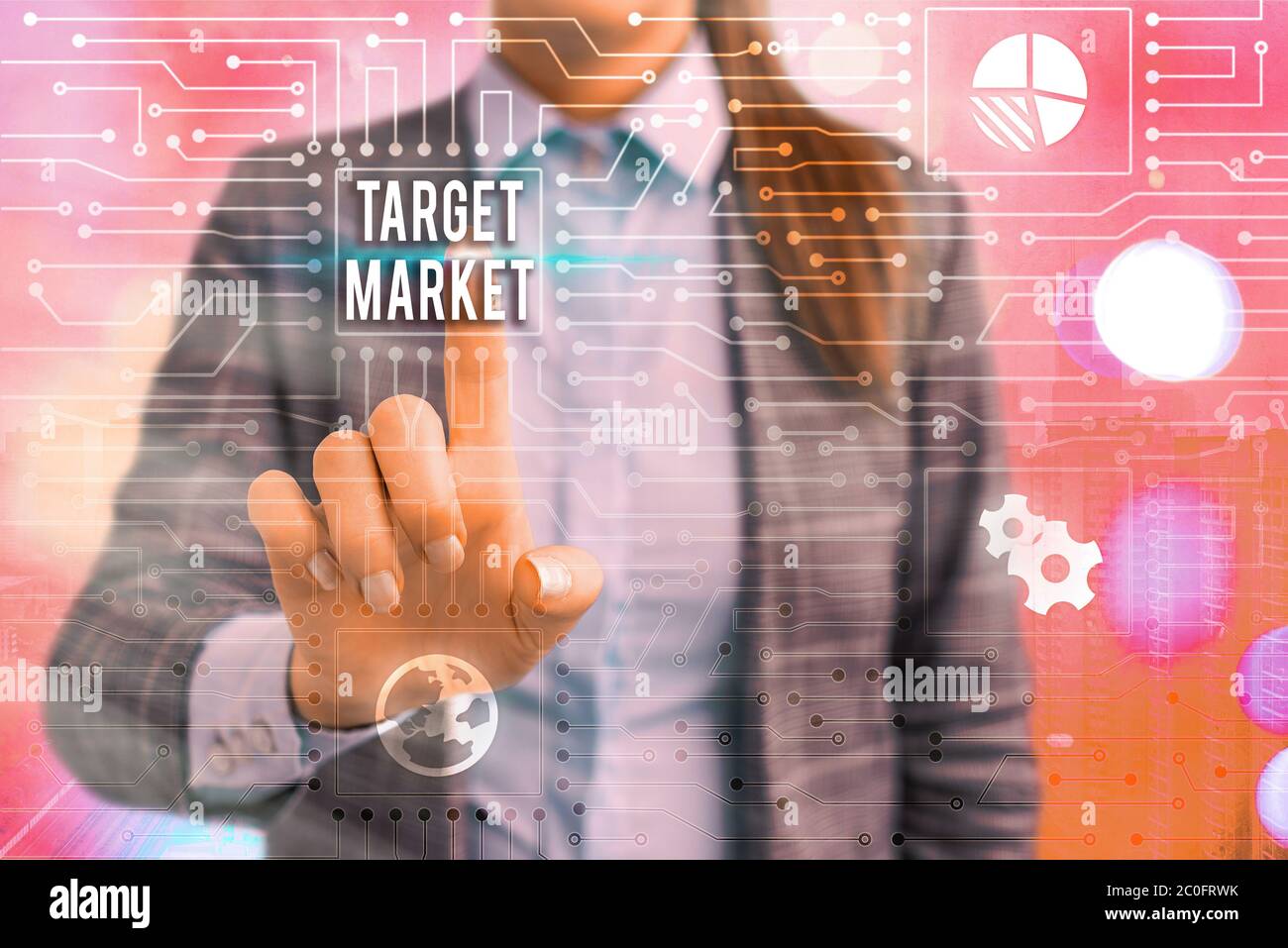 Text sign showing Target Market. Business photo text specific costumers ...