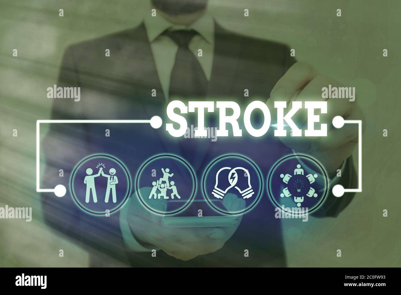 Handwriting text Stroke. Conceptual photo caused by bleeding into brain ...