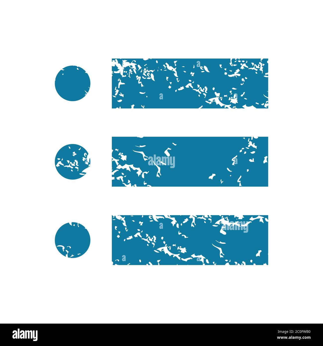 Grunge dotted list icon Stock Photo - Alamy