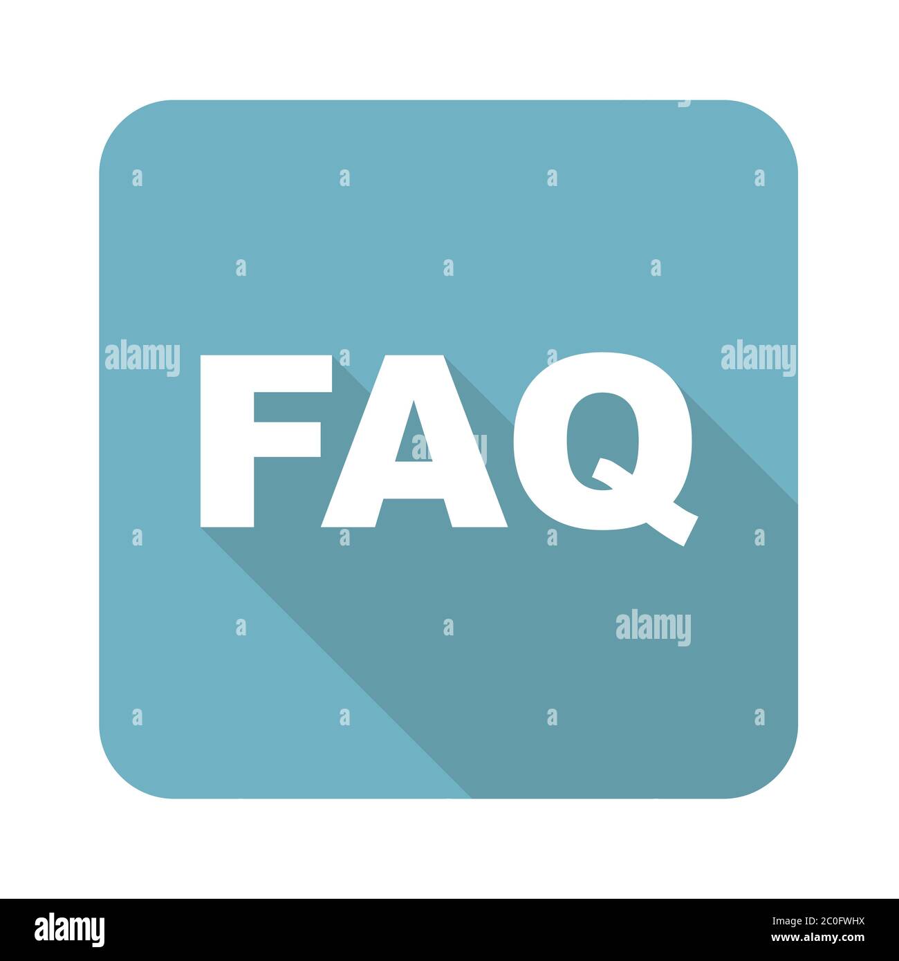 Square FAQ icon Stock Photo - Alamy
