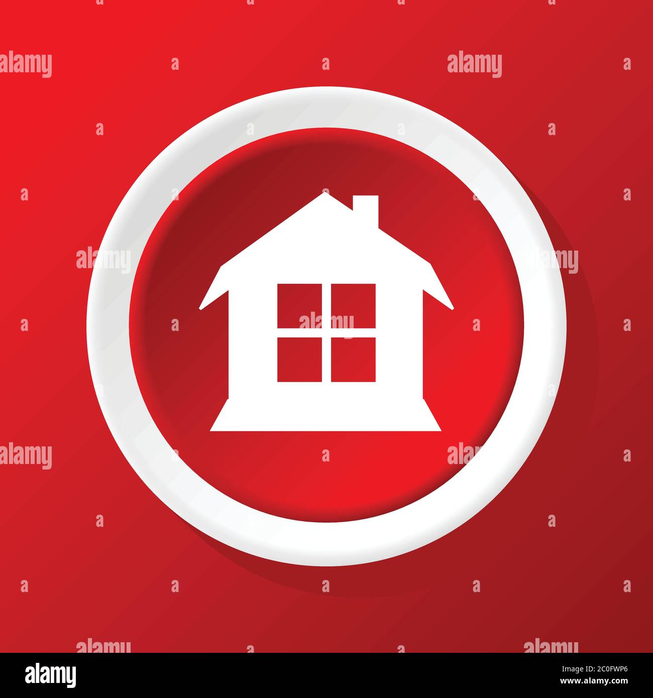 Red house icon hi-res stock photography and images - Alamy