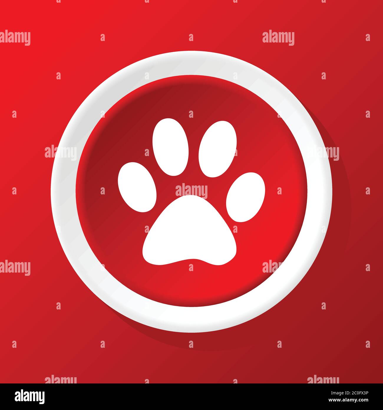 Paw emblem hi-res stock photography and images - Alamy