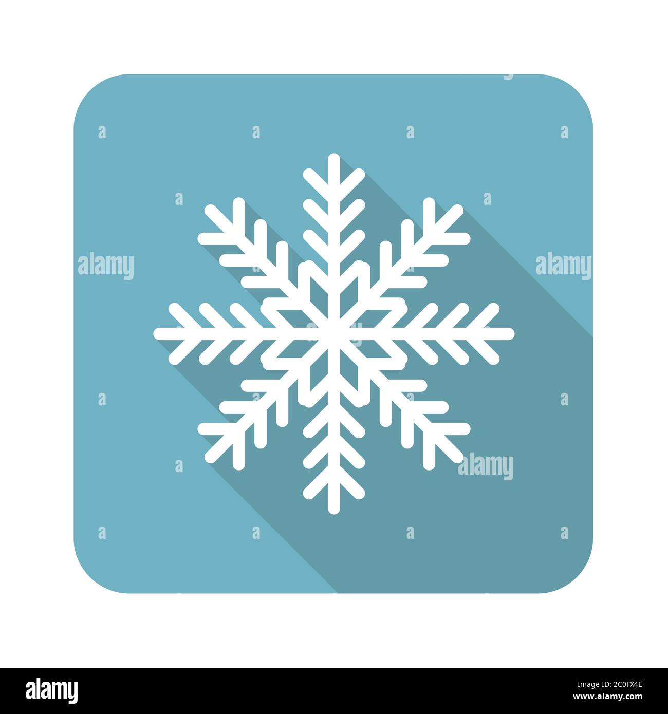 Square snowflake icon Stock Photo - Alamy