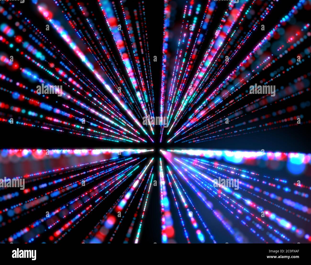 Technology particle network data transmission Stock Photo - Alamy