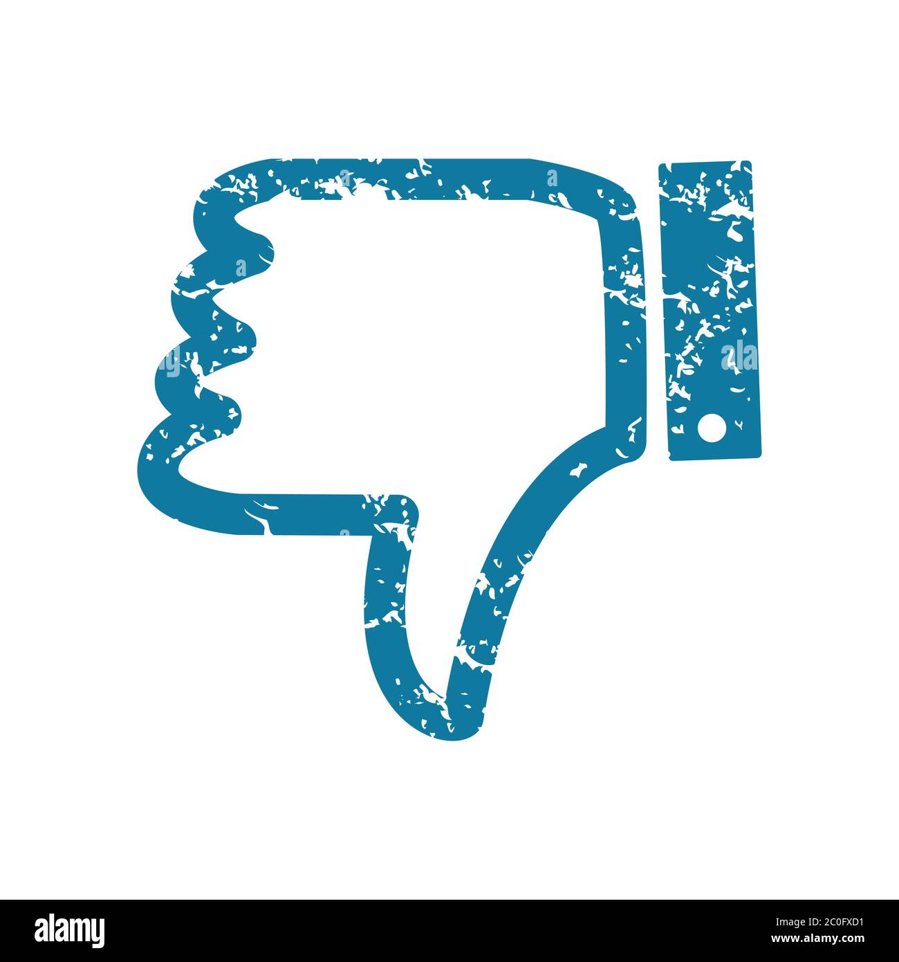 Grunge dislike icon Stock Photo - Alamy