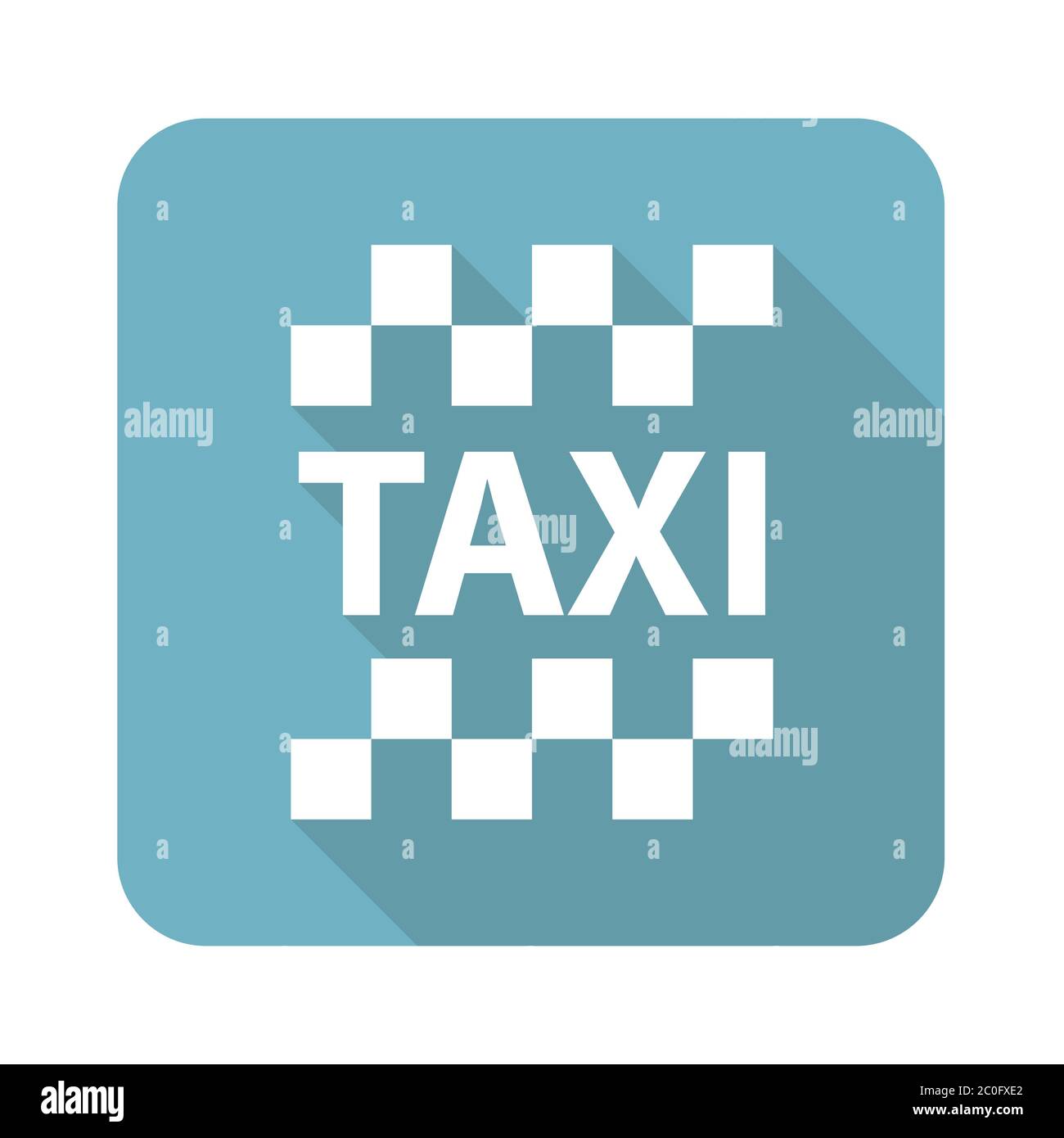 Square taxi icon Stock Photo - Alamy