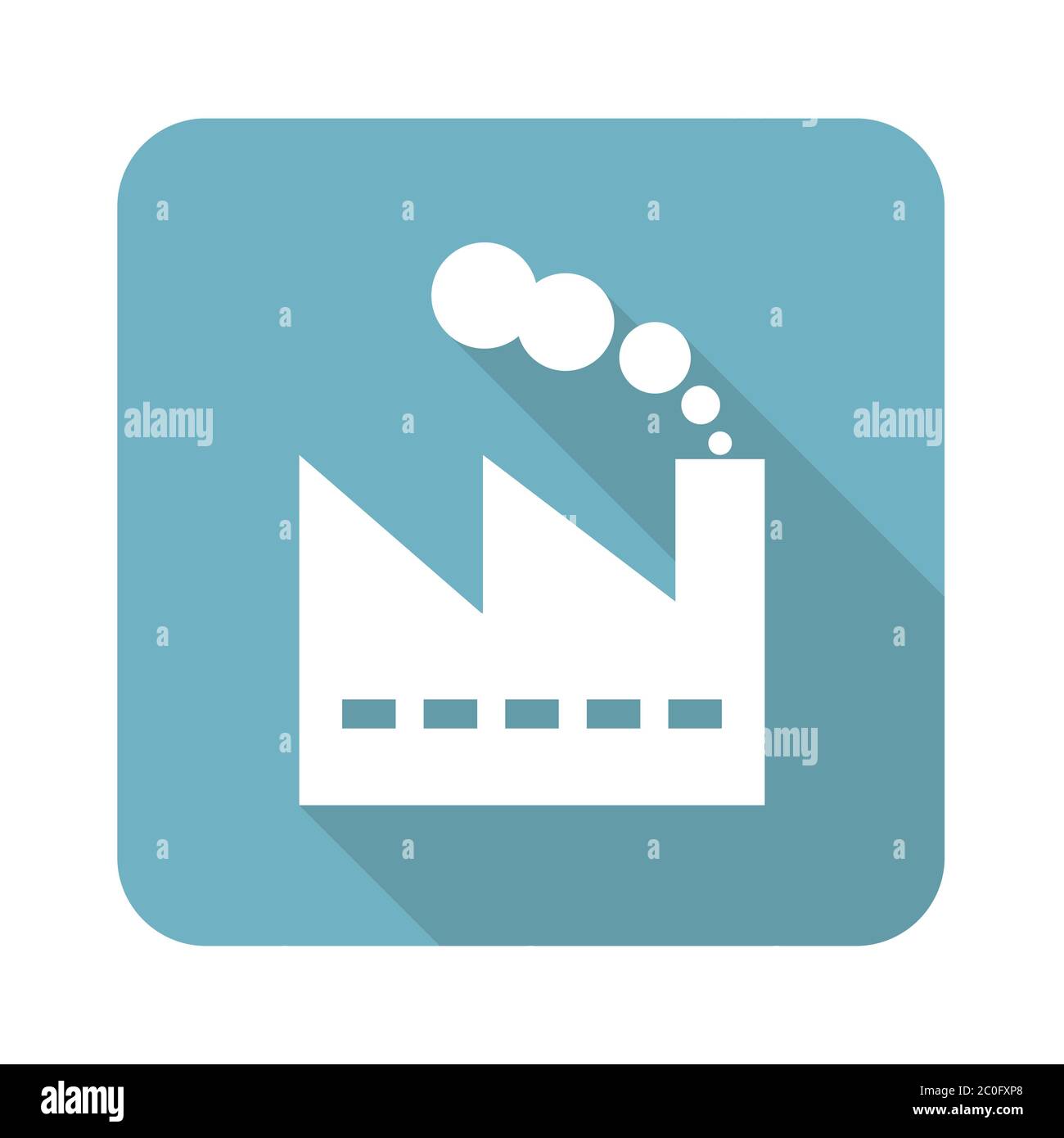 Square factory icon Stock Photo - Alamy