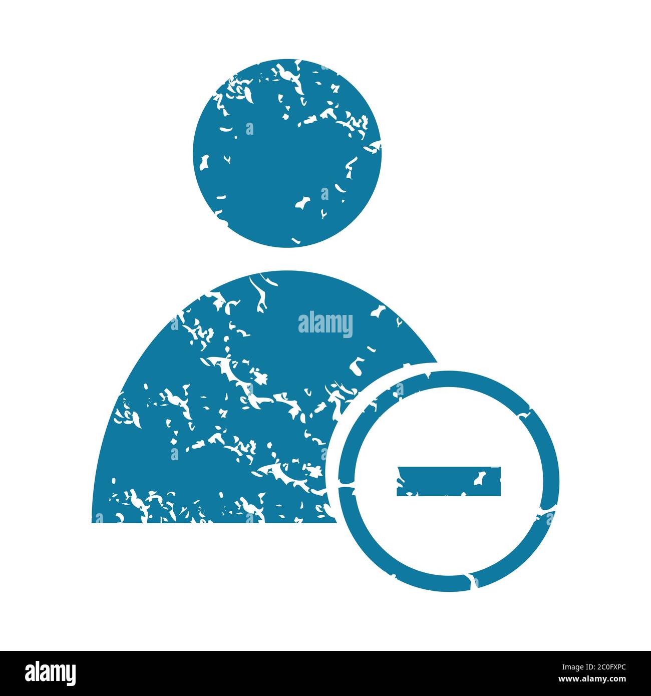 Grunge remove user icon Stock Photo - Alamy