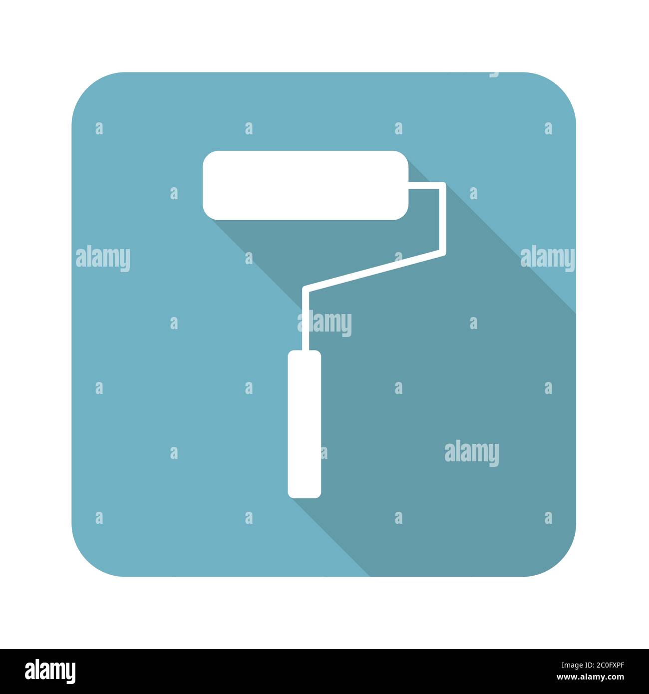 Square paint roller icon Stock Photo - Alamy
