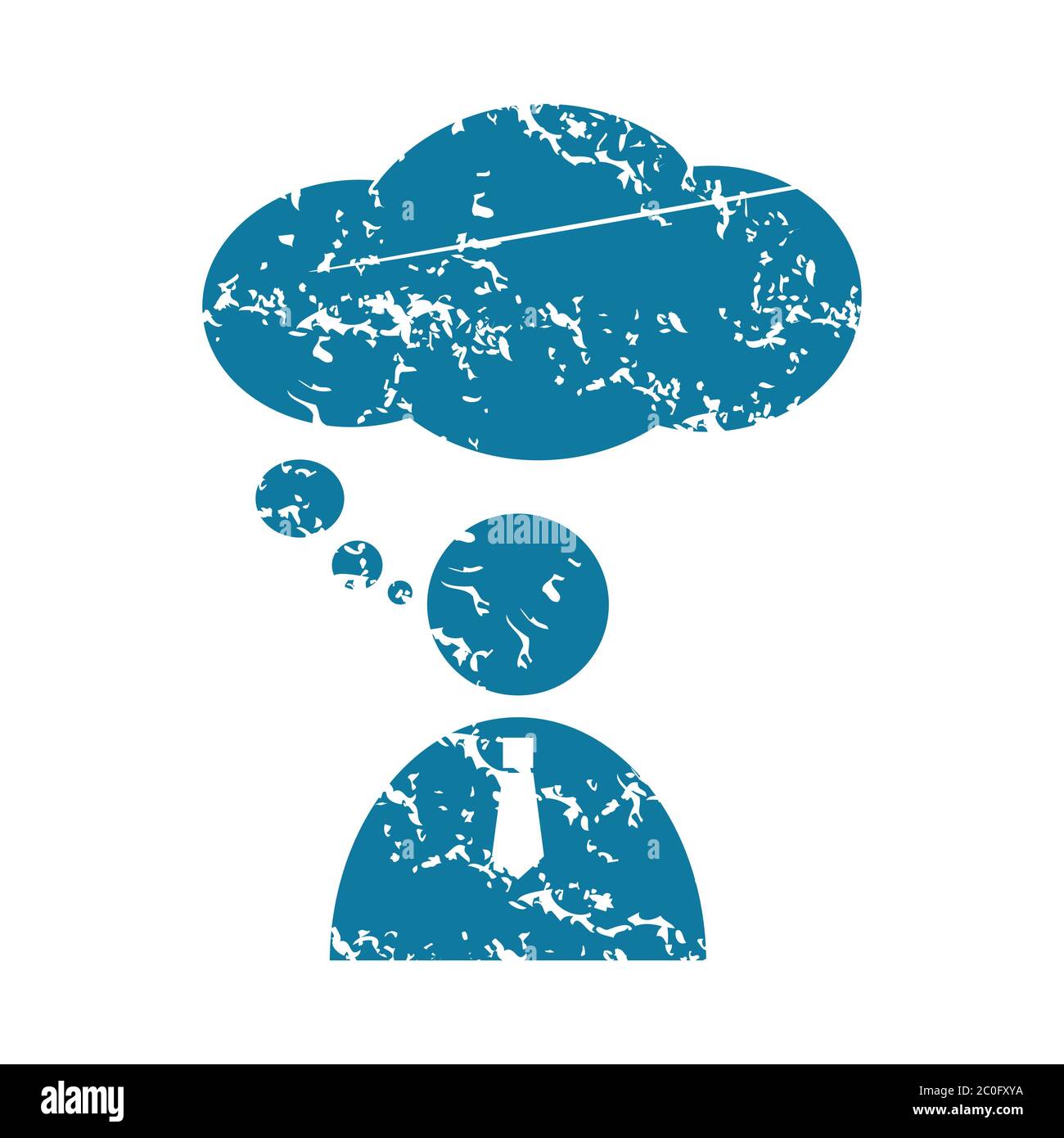 Human head icon thinking design Cut Out Stock Images & Pictures - Alamy
