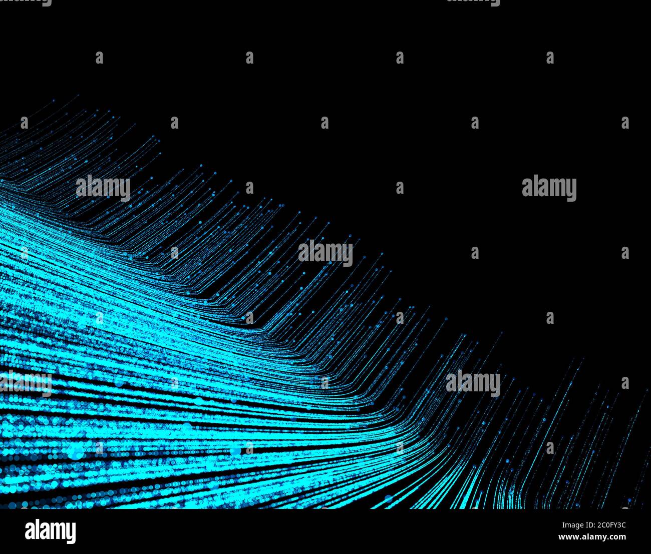 Technology particle network data transmission Stock Photo - Alamy