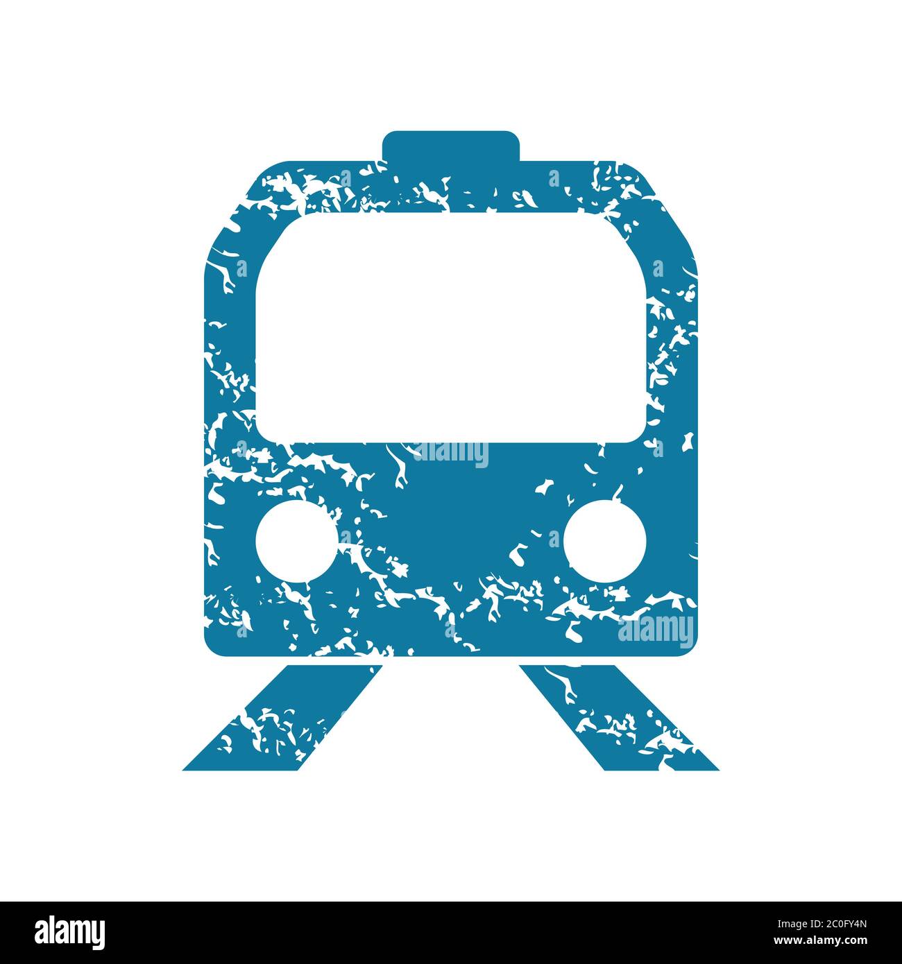 Grunge train icon Stock Photo - Alamy