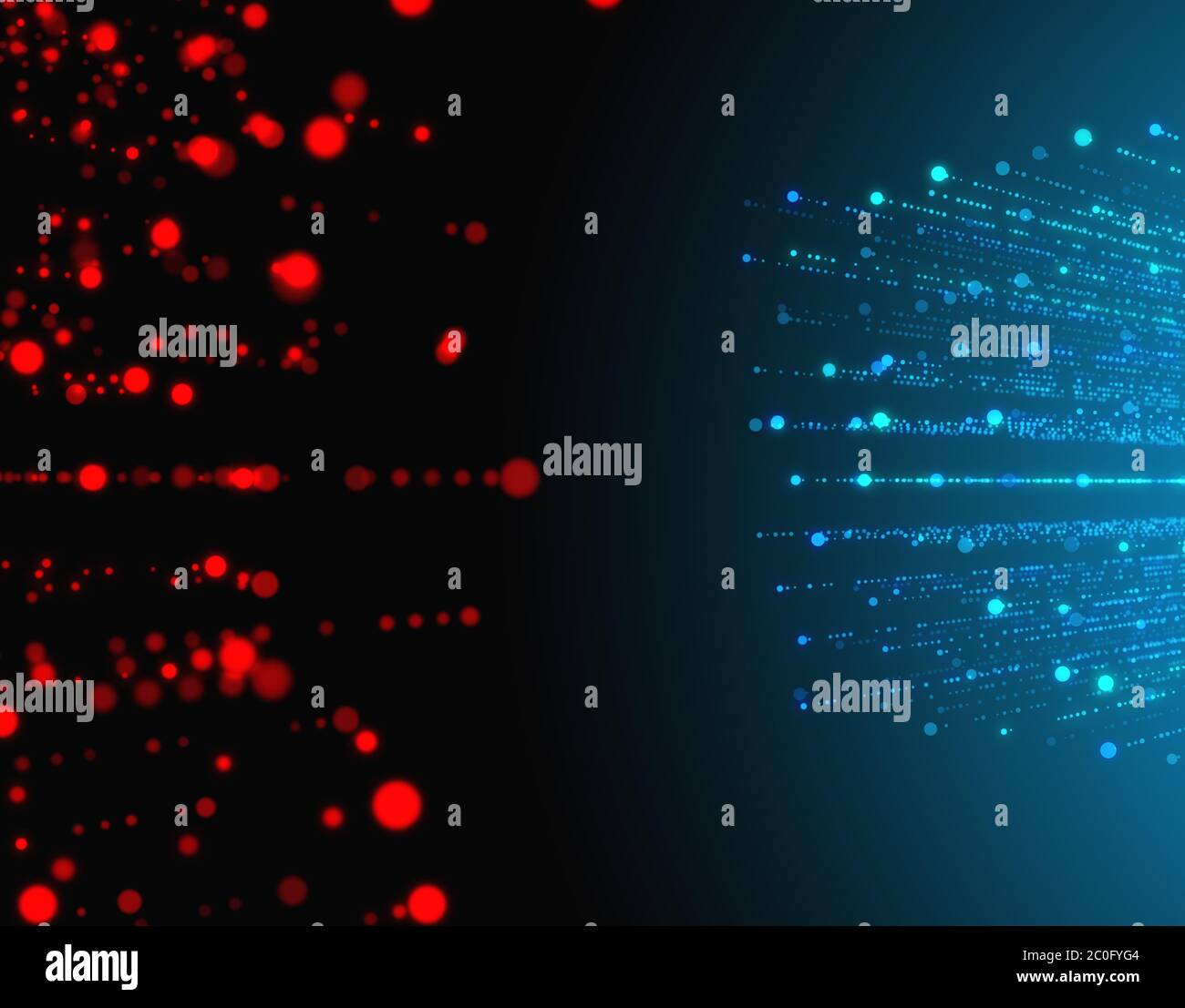 Technology particle network data transmission Stock Photo - Alamy