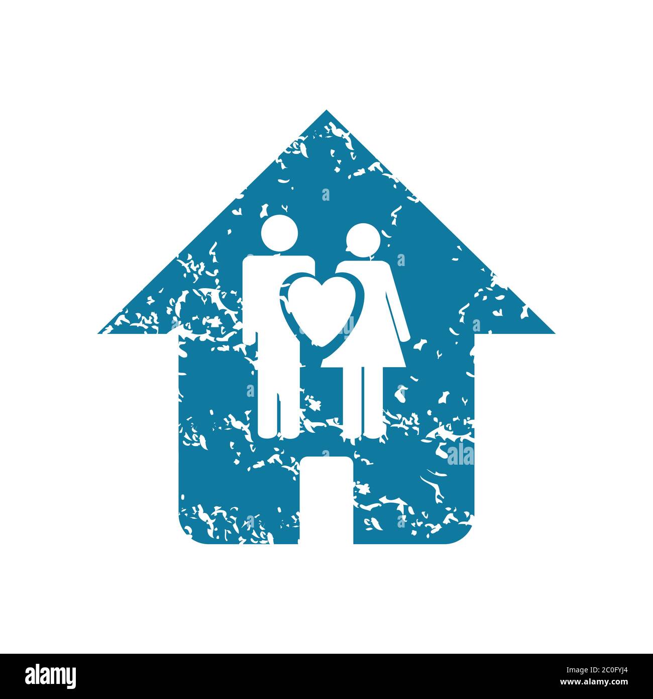 Family house pictogram icon hi-res stock photography and images - Alamy