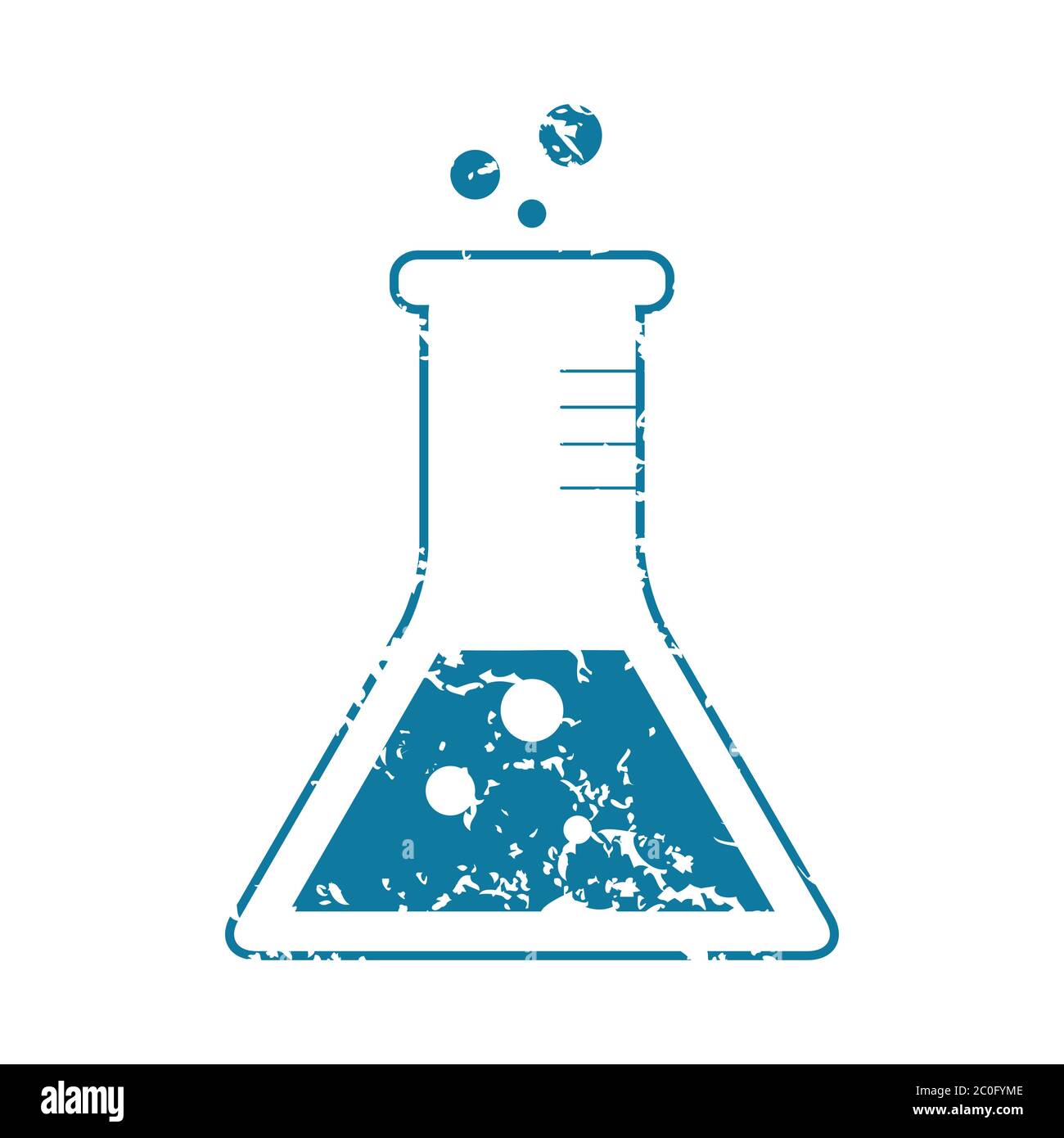 Lab flask icon flat hi-res stock photography and images - Alamy