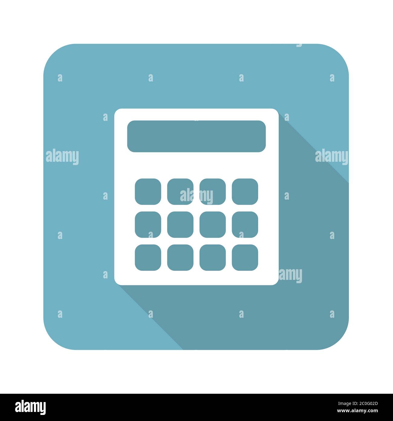Square calculator icon Stock Photo - Alamy