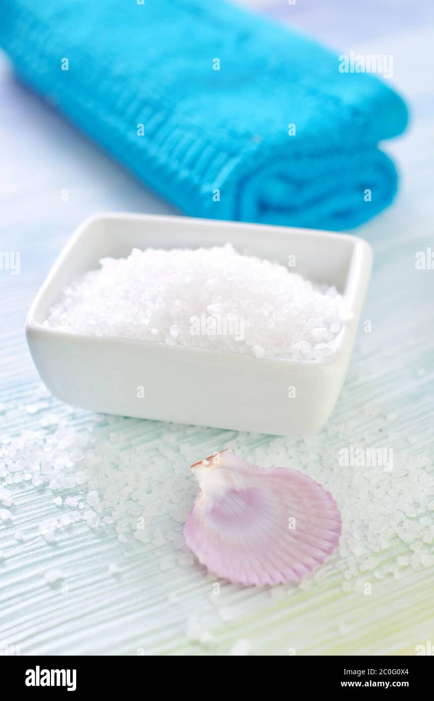 sea salt and shells Stock Photo - Alamy