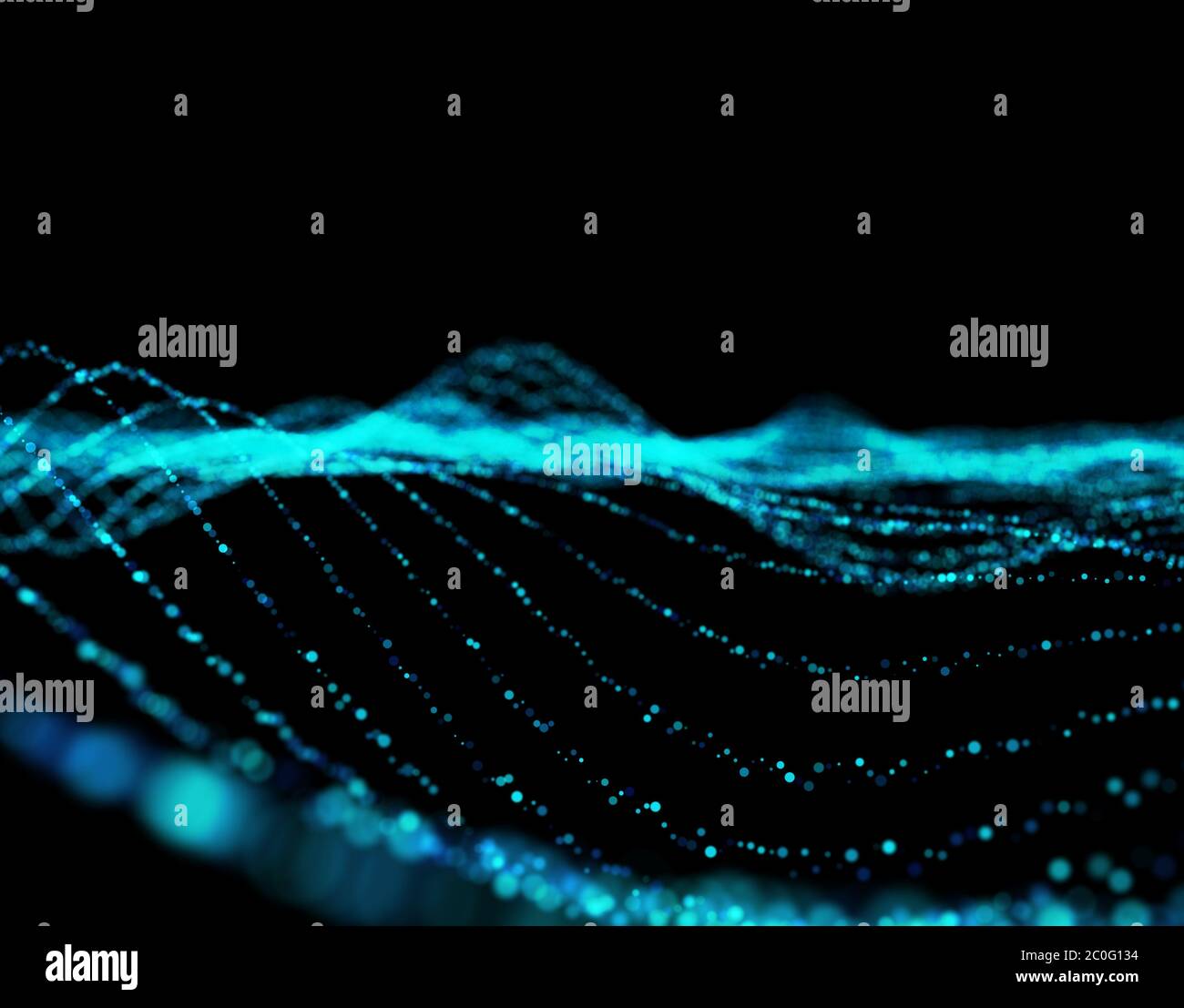 Technology particle network data transmission Stock Photo - Alamy