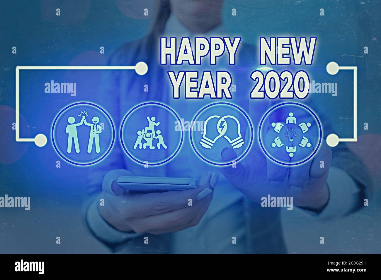 Word writing text Happy New Year 2020. Business photo showcasing ...