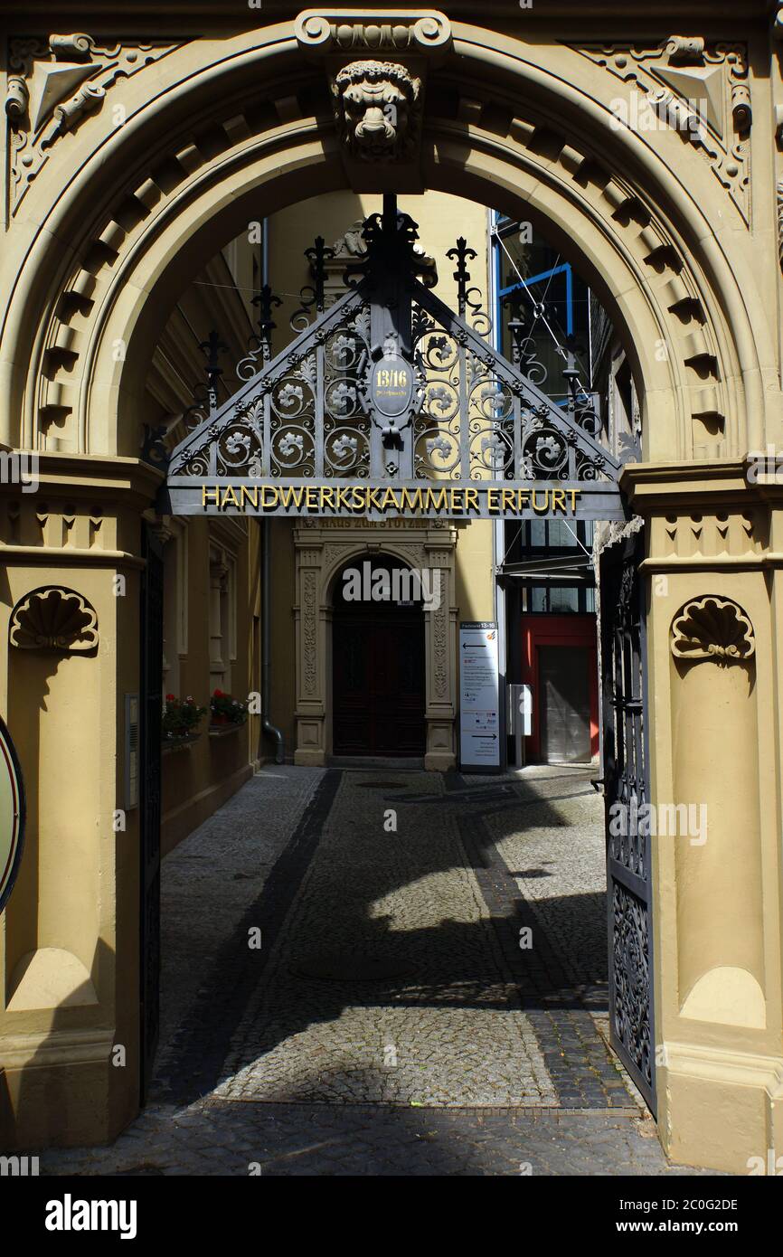 Entrance to the Chamber of Crafts Stock Photo - Alamy