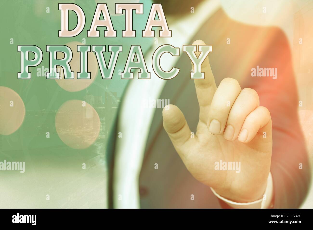 Text sign showing Data Privacy. Business photo showcasing internet ...