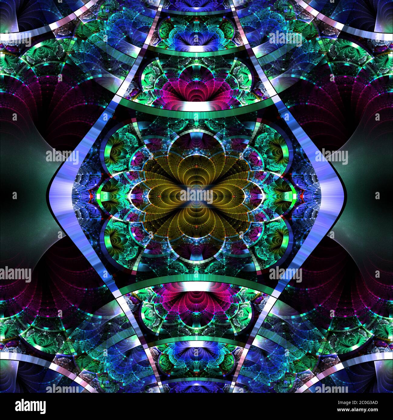 Symmetrical mosaic stones hi-res stock photography and images - Alamy