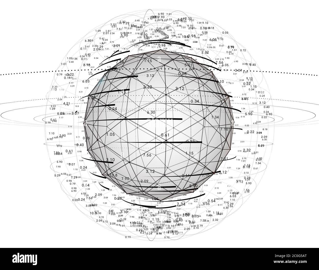 Technology particle planet, data transmission Stock Photo - Alamy