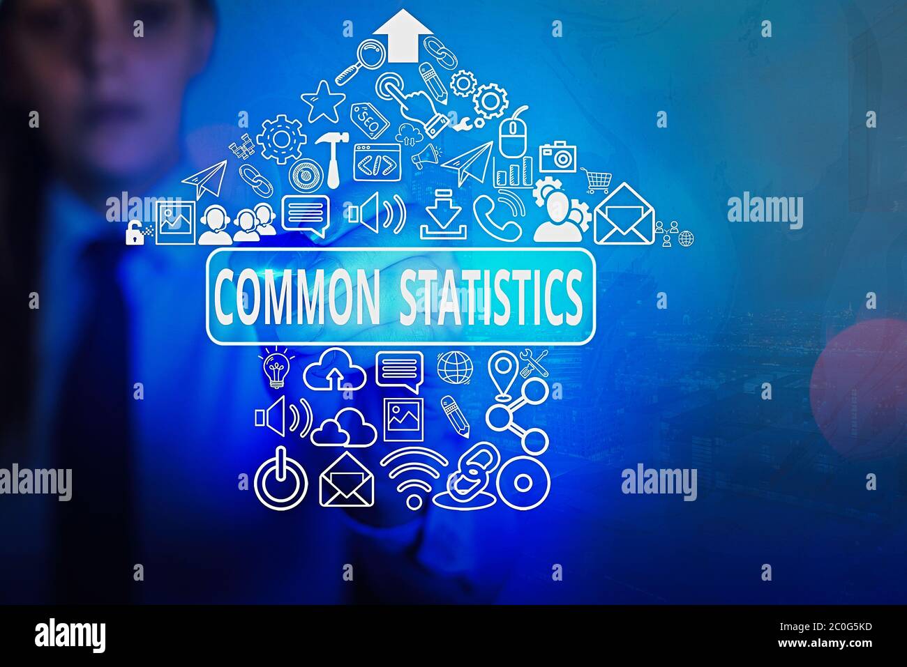Writing note showing Common Statistics. Business concept for deals with ...