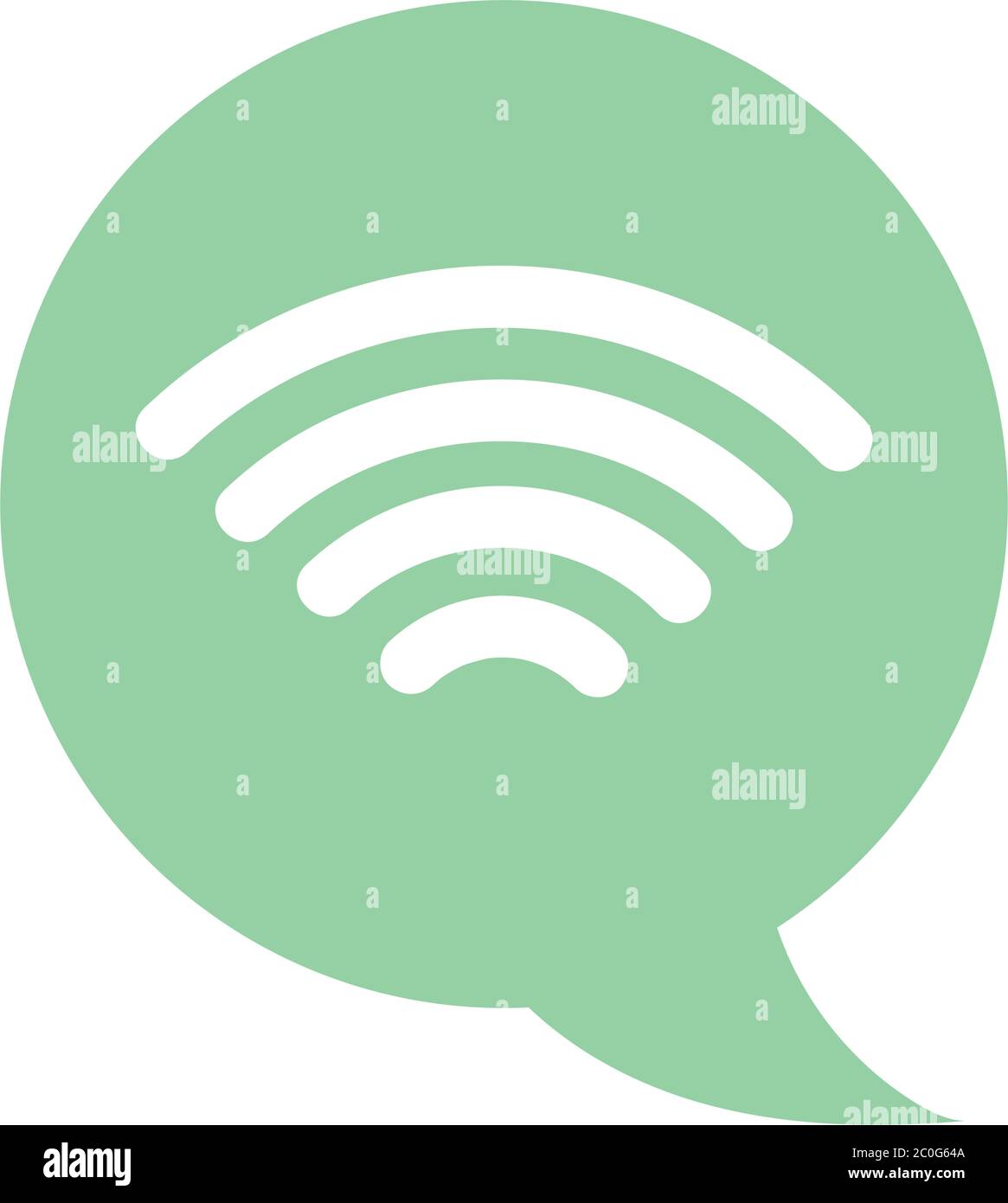 wifi internet speech bubble isolated icon design white background ...