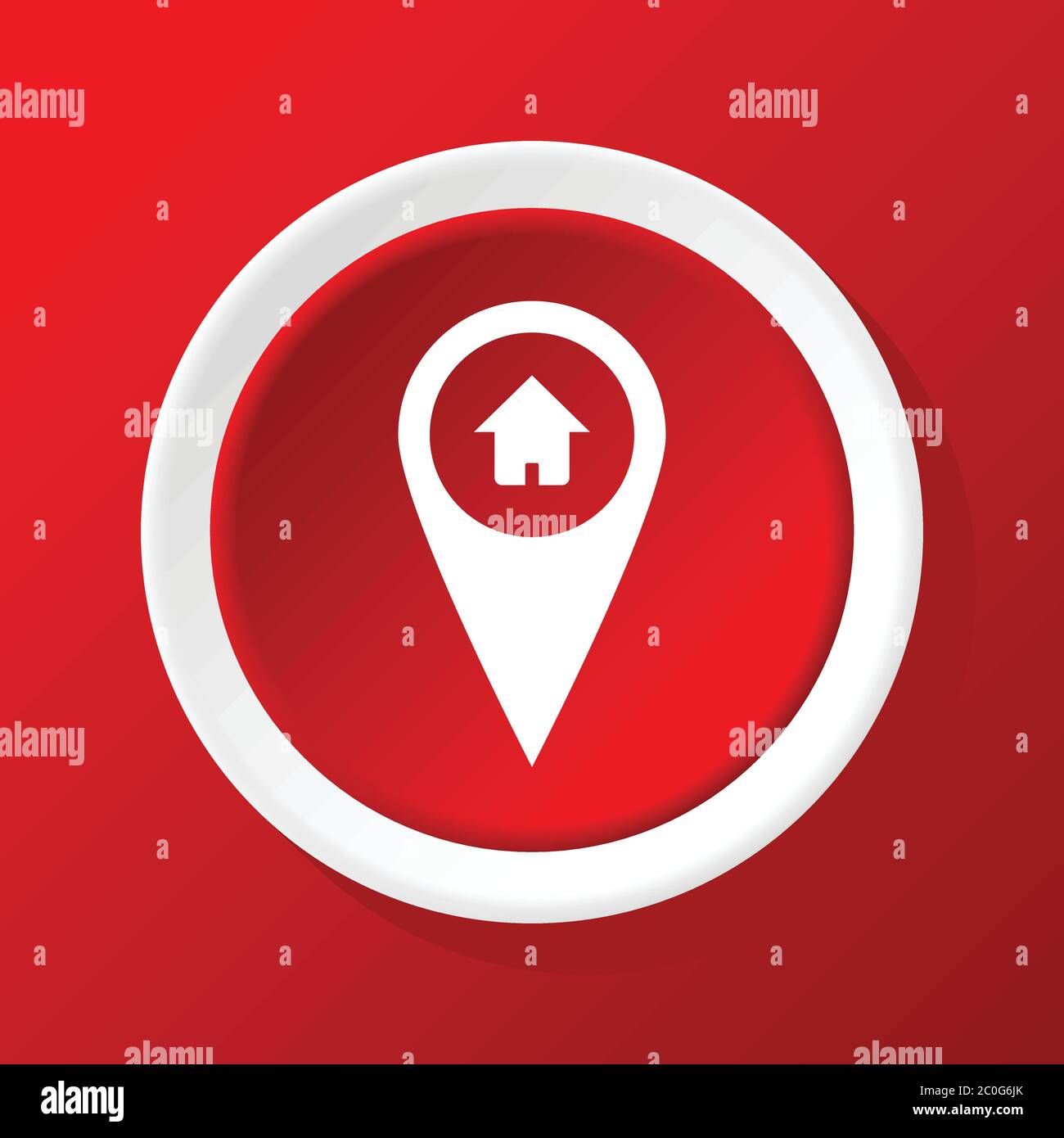 Map pointer house icon hi-res stock photography and images - Alamy