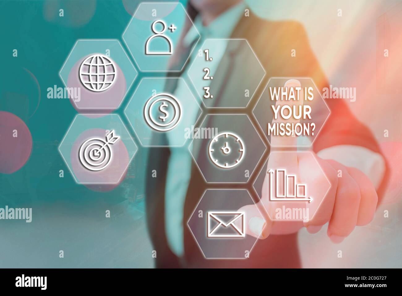 Text sign showing What Is Your Mission Question. Business photo text ...