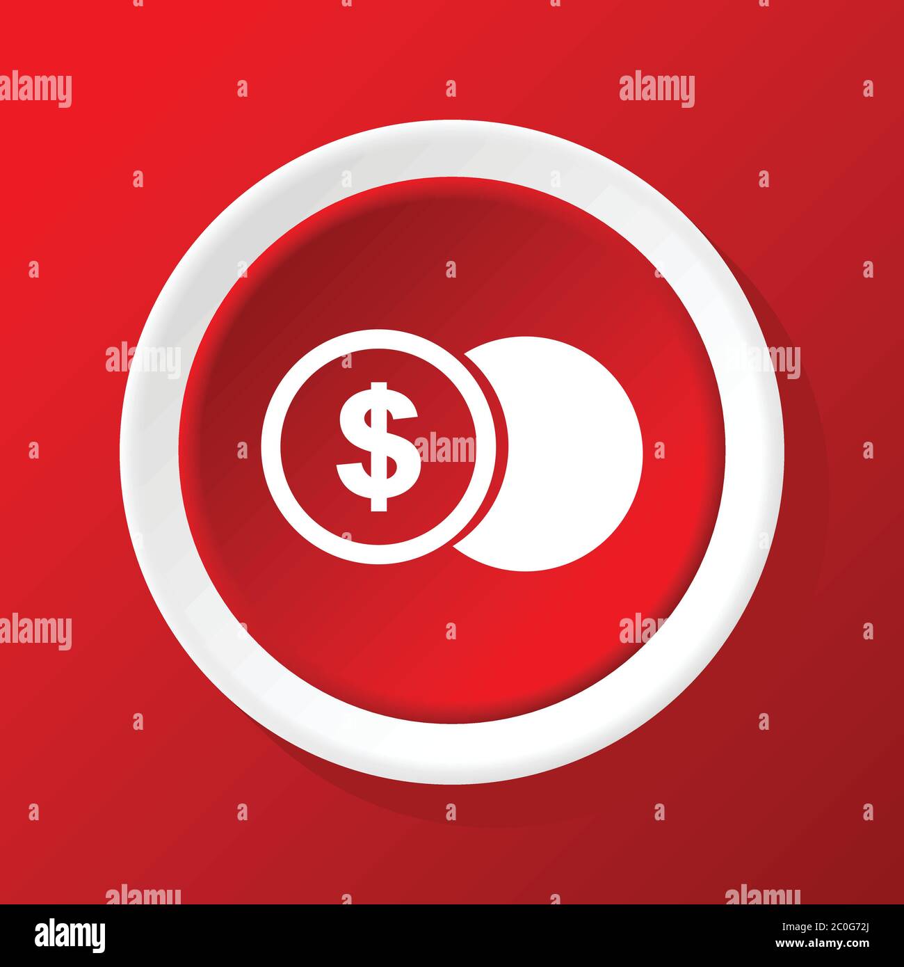 Dollar coin symbol emblem hi-res stock photography and images - Alamy